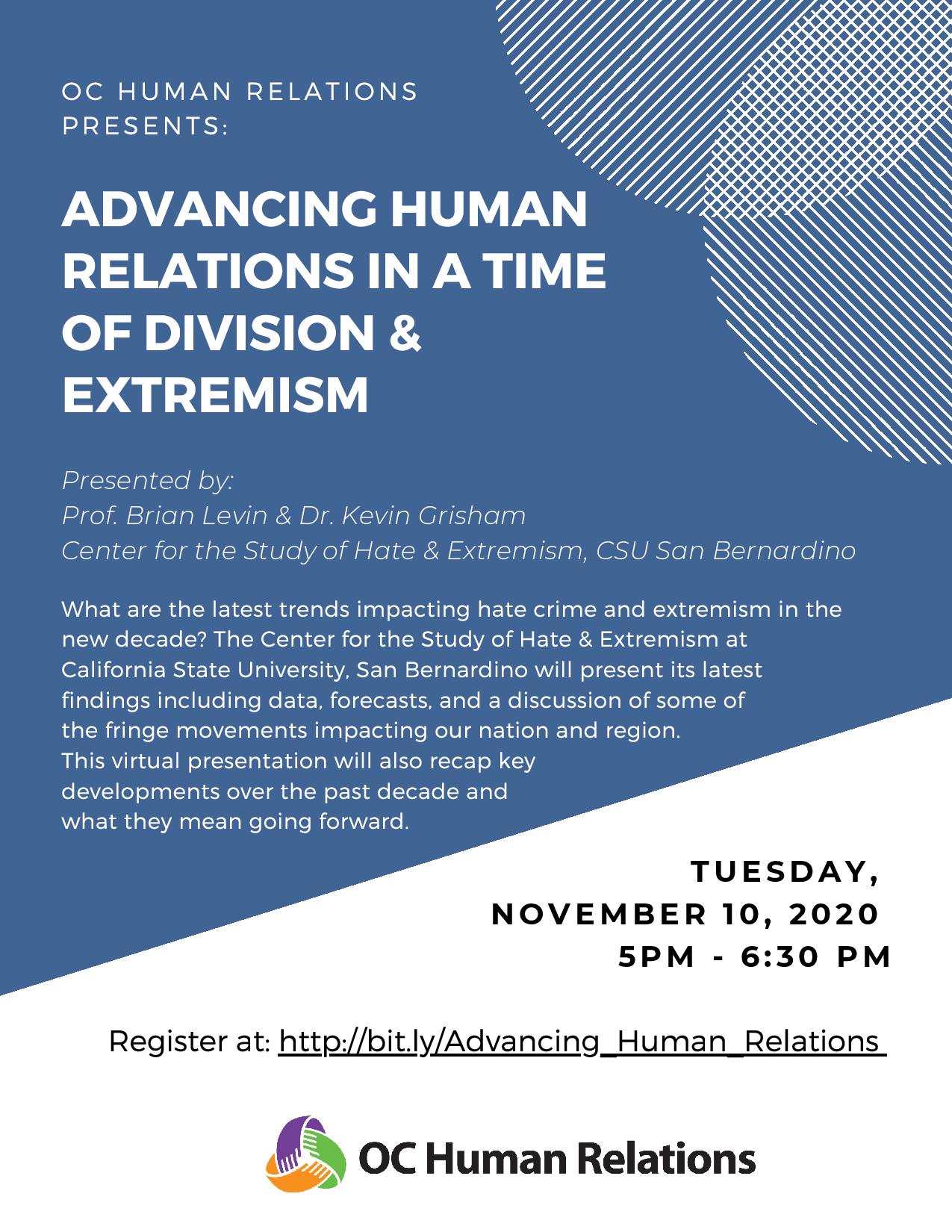 Online Free “Advancing Human Relations” | OC Human Relations