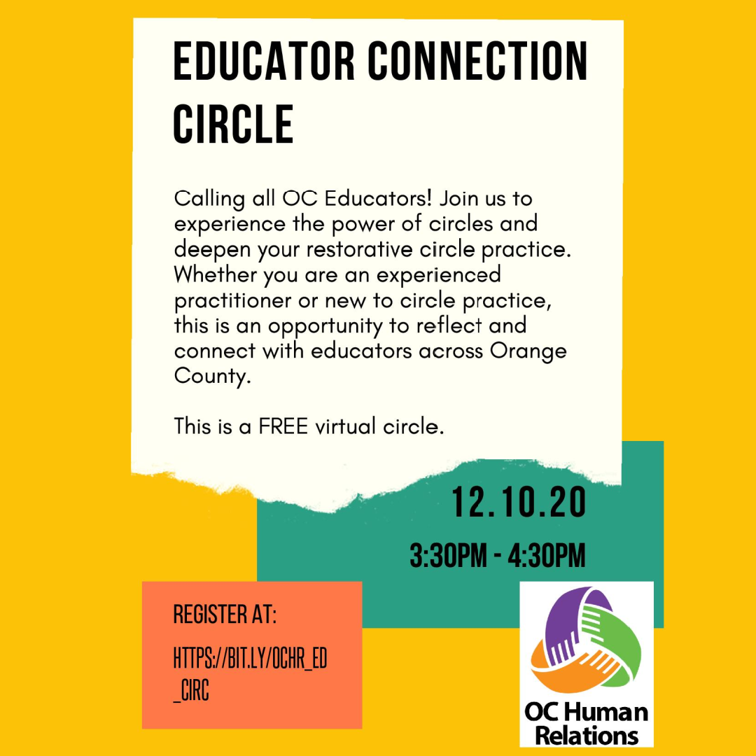 Educator Connection Virtual Circle | OC Human Relations