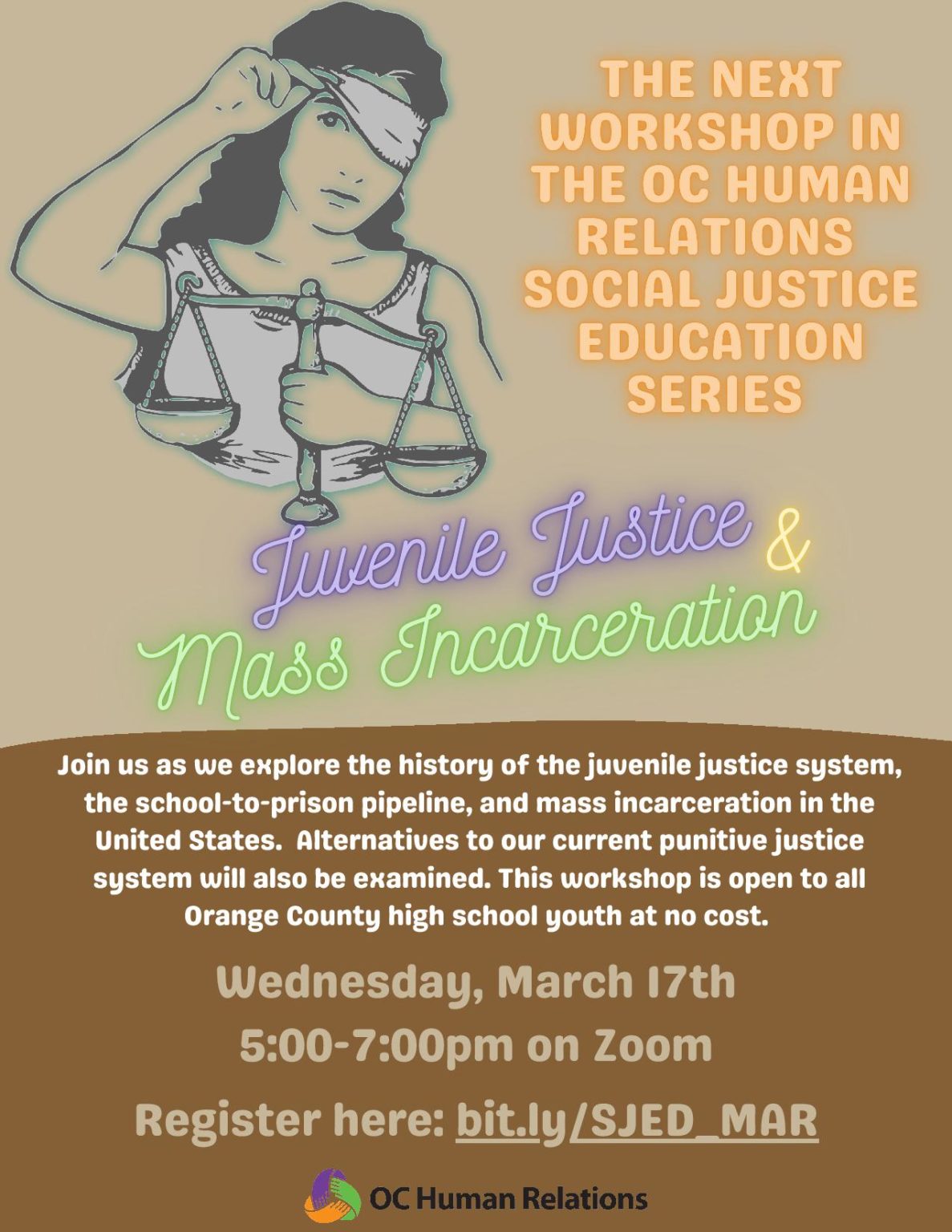 Social Justice Ed for High School Students – Mar 17 | OC Human Relations